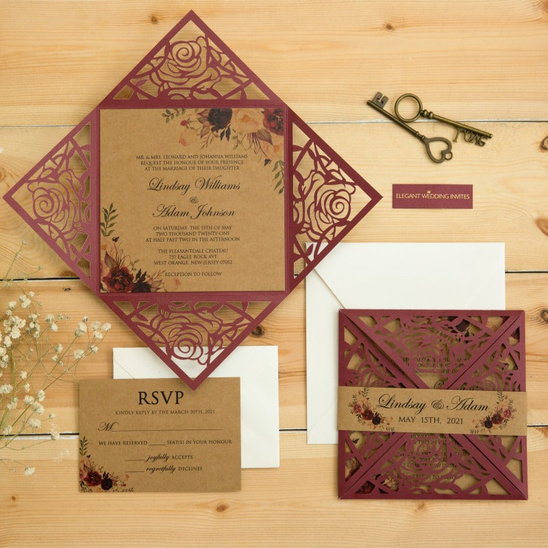 Kraft Paper Invitations